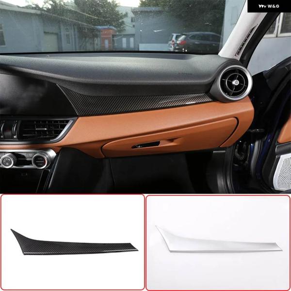 カーボン アルファロメオ ジュリア 2017-20 ABS プラスチック コパイロットデコレーションカバー パネル トリム 左ハンドル カスタム パーツ アクセサリーHign-concerned Chemical:NoneItem Weig...