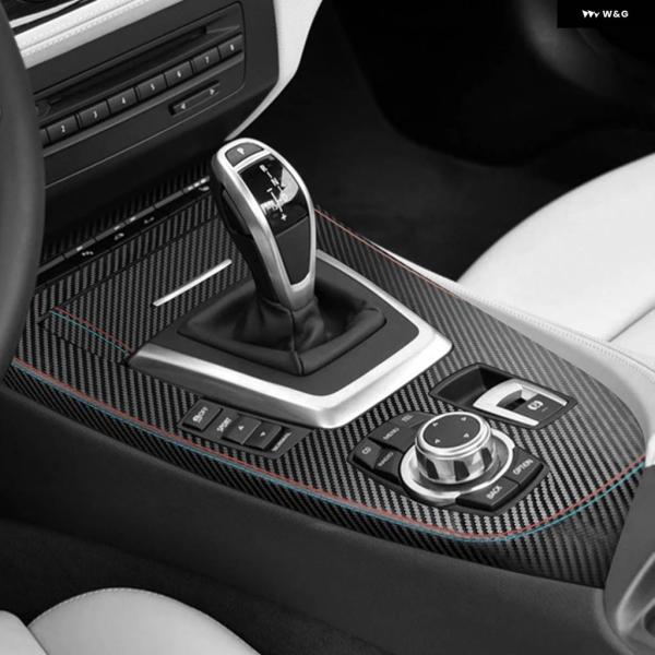 カーボン BMW Z4 E89 2008-2015 センター コンソール ギア シフト パネル トリム カバー パフォーマンス ステッカー 車内アクセサリー カスタム パーツ アクセサリーHign-concerned Chemical:No...