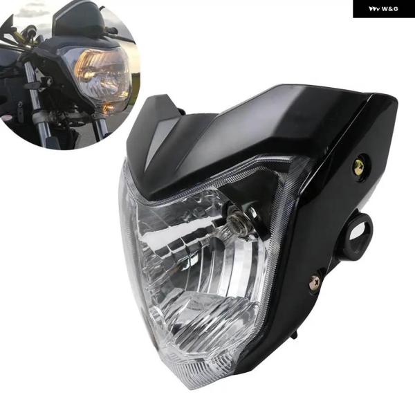 オートバイ フロント ヘッドライト ヘッドランプ アセンブリ ヘッドライト ランプ ハウジング ライト システム ヤマハ FZ16 FZER150 YS150 FZER カスタム パーツ アクセサリーMotorcycle Front Hea...