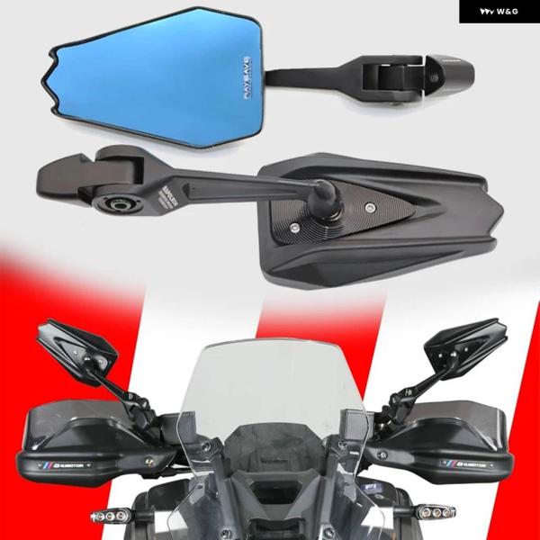 1ペア オートバイ リアビューミラー 8MM 10MM 汎用 アドベンチャー バイク ウエストウィンド オフロード ハンドルバー サイドミラー カスタム パーツ アクセサリー1Pair Motorcycle Rear View Mirror...