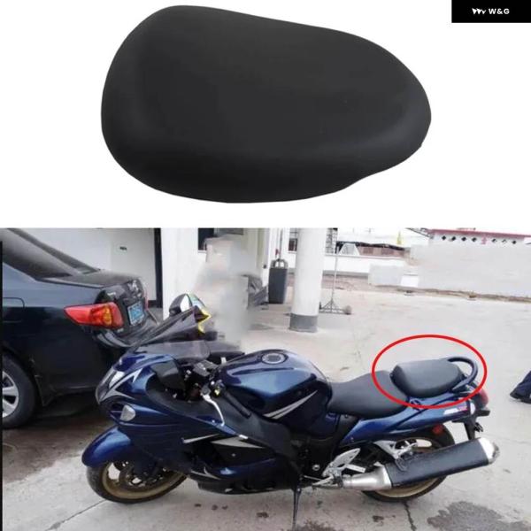 ブラック PU レザーシート リア パッド ピローシート スズキ ハヤブサ 1300 GSXR1300 2008-2017 カスタム パーツ アクセサリーBlack PU Leather seat Rear Passenger Pad Pi...