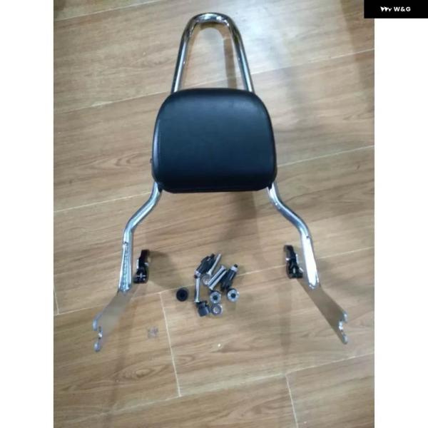 シーシーバー リア 助手席側 バックレスト レザー パッド クッション 付き ハーレー ファットボーイ FLSTF FLSTFB カスタム パーツ アクセサリーSissy Bar Rear Passenger Side Backrest w...