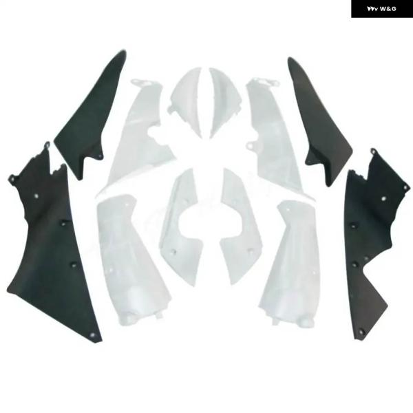 原材料ブラック フェアリング インナーカバー キット リトルピセセセパレート未塗装 ヤマハ R1 2009-12 カスタム パーツ アクセサリーRaw Material Black Fairing Inner Covers kit Litt...