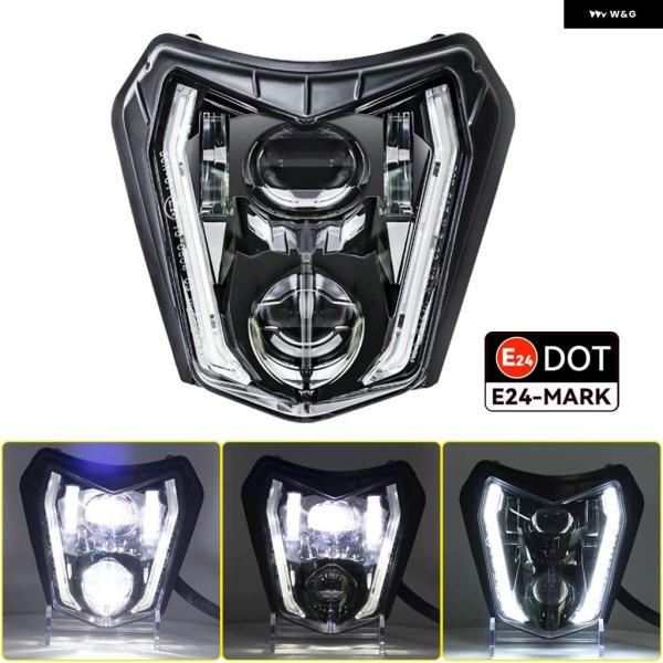 CONJUNTO DE FAROS LED ダート バイク パラ 690 SMC R エンデューロ R 2019-24 DRL デハズ アルト Y バホ カスタム パーツ アクセサリーConjunto de faros LED Dirtbi...