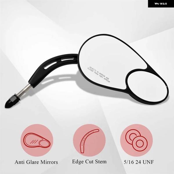 スプリットビジョン リアビューミラー デビッドソン ロードキング ストリートグライド ロードグライド ソフテイル アイアン 883 アイアン 1200 カスタム パーツ アクセサリーSplit Vision Rearview Mirrors...