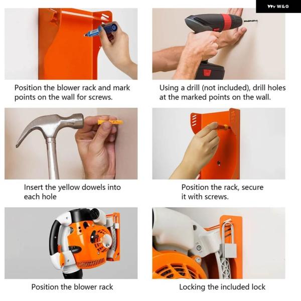 ブロワーラック STIHL BG-50 BG-56 BG-66 BG-86 ハンドヘルドブロワー ホルダー マウント ラックJADD カスタム パーツ アクセサリーBlower Rack Stihl BG-50,BG-56,BG-66,BG...