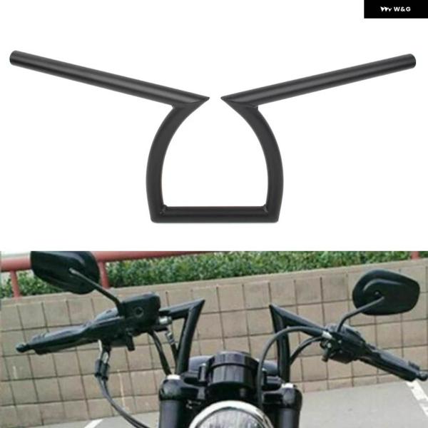 7/8インチ ブラック アルミ バイク ハンドルバー Zバー ドラッグバー ハーレー ホンダ ヤマハ スズキ 汎用 カスタム パーツ アクセサリー7/8inch Black Aluminum Motorcycle Handlebars Z ...