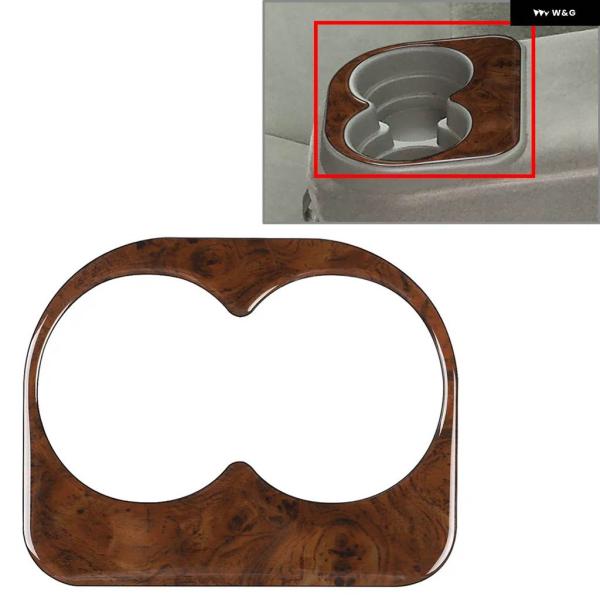 リアウォーターカップ ホルダー パネル ステッカー カバー トリム LHD シボレー インパラ 2000-2005 ABS 木目 カスタム パーツ アクセサリーRear Water Cup Holder Panel Sticker Cove...