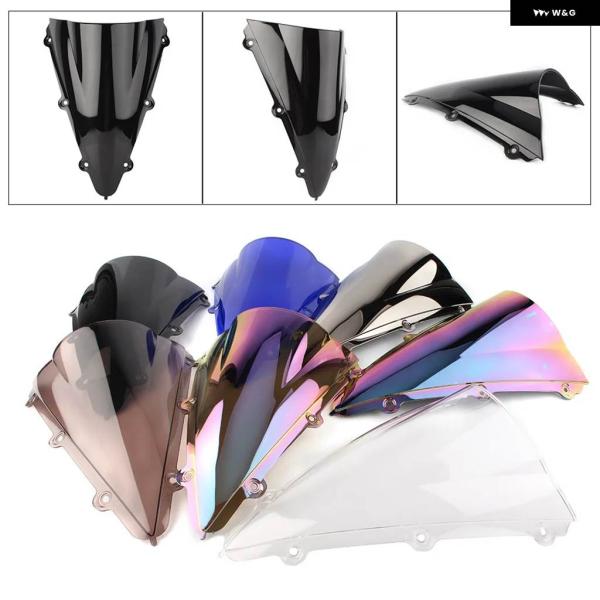YZF-R1 オートバイ 風防 ストリート バイク 風防スクリーン ダブルバブル 防風 ヤマハ 2004 2005 2006 カスタム パーツ アクセサリーYZF-R1 Motorcycle Windshield Street Bike W...
