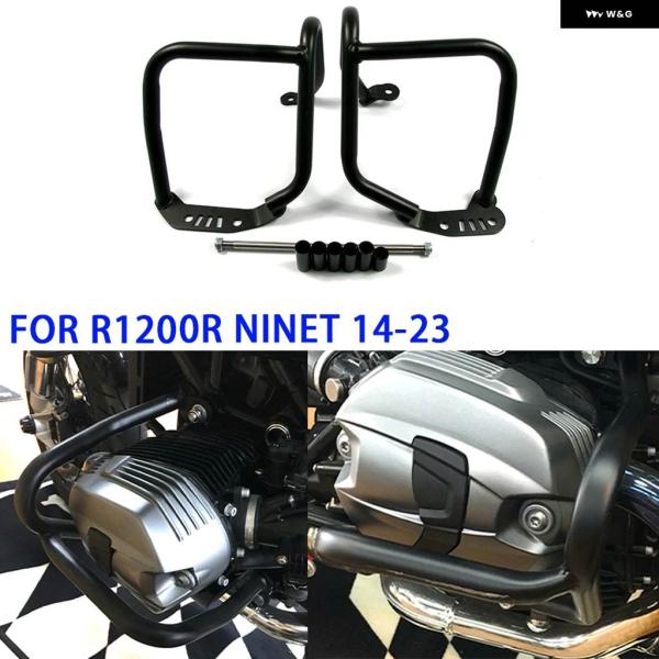 BMW R1200R RNINET RNINE T R9T 2014-2022 2023 バイク エンジン ガード クラッシュ バー バンパー スタントケージ フレーム プロテクター カスタム パーツ アクセサリーProtective pa...