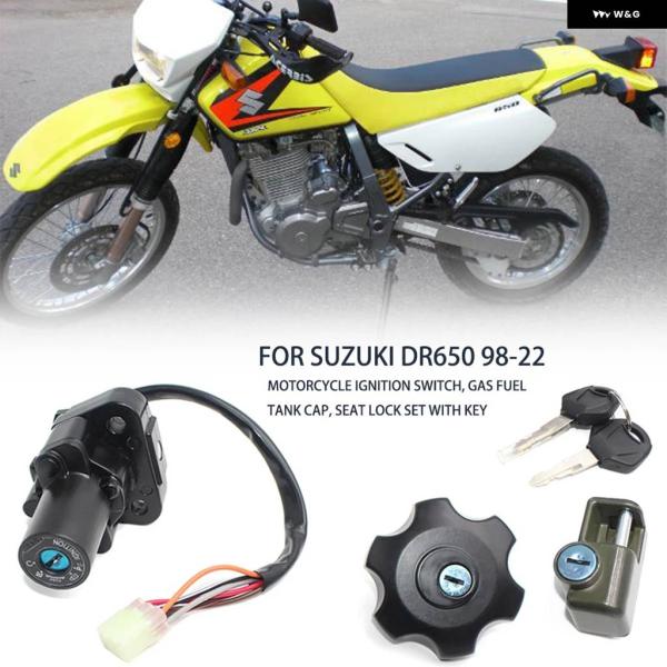 バイク イグニッション スイッチロック 燃料ガス タンクキャップ キーセット スズキ DR650 DR650SE 1996 2022 カスタム パーツ アクセサリーHigh-concerned chemical:NoneOrigin:Mai...