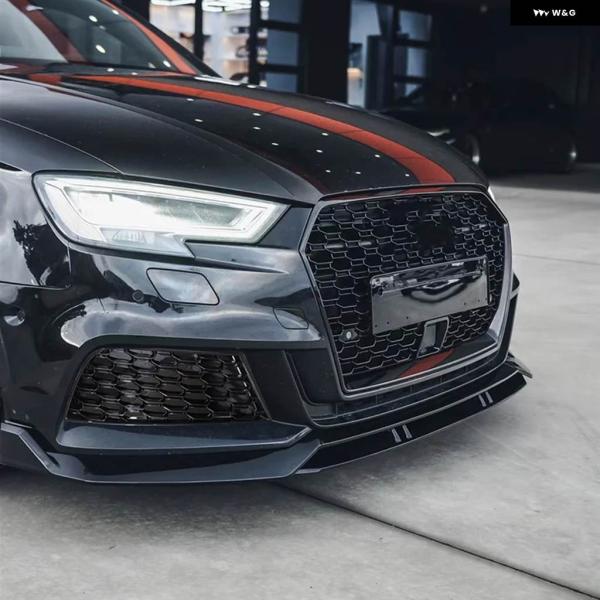 1ペア ハニカム グリッド フォグランプ グリル カバー フロント バンパー フレーム A3 8V SLINE S-LINE S3 RS3 2017-2020 カスタム パーツ アクセサリーHigh-concerned chemical:N...