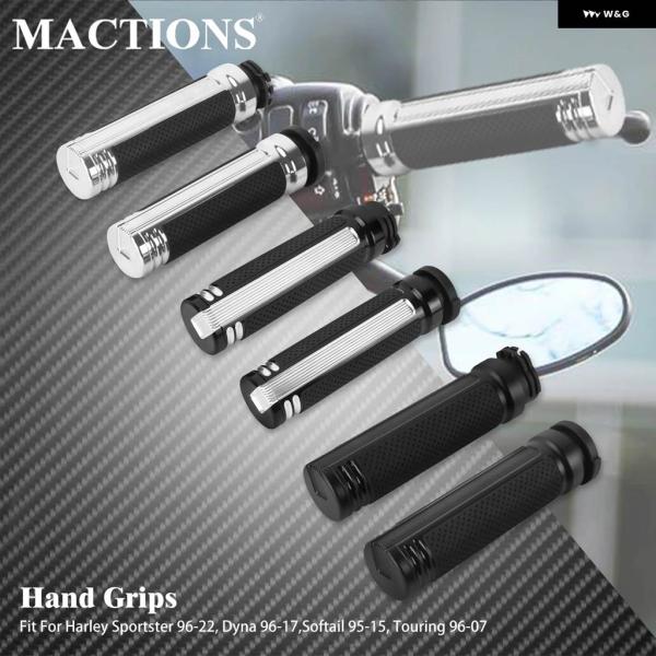 オートバイ ハンドルバー グリップ 1インチハンド グリップ 25MM ハンドルバー ハーレー ツーリング 1996-07 ソフテイル スポーツスター 883 ストリートグライド ファットボーイ カスタム パーツ アクセサリーHigh-co...