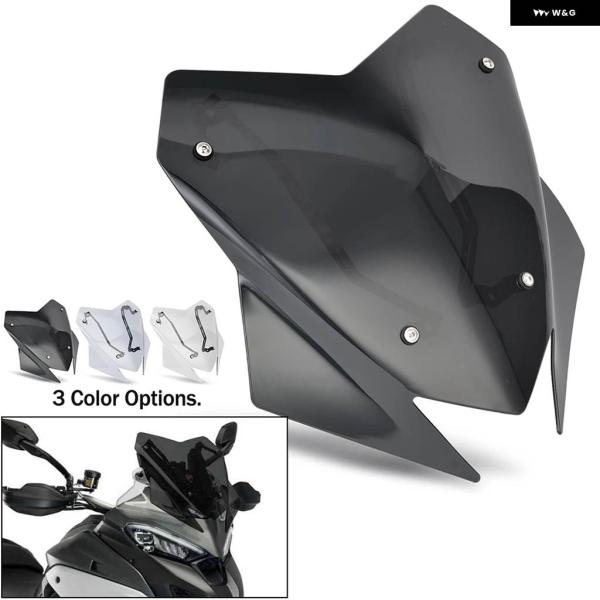 オートバイ MULTISTRADA V4/S/S SPORT ウインドスクリーン ウインドシールド バイザー デフレクター ドゥカティ MULTISTRADA /S SPORT 2021-23 カスタム パーツ アクセサリーHigh-con...