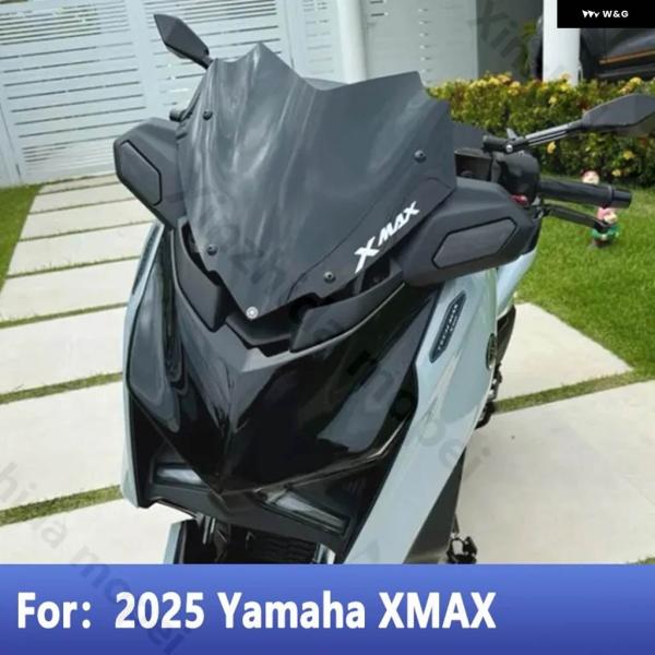スクリーン ヤマハ 2025 XMAX 125 250 300 XMAX125 XMAX250 XMAX300 2025 オートバイ 風防 ウィンドスクリーン デフレクター バイザー ブラック カスタム パーツ アクセサリーHigh-con...