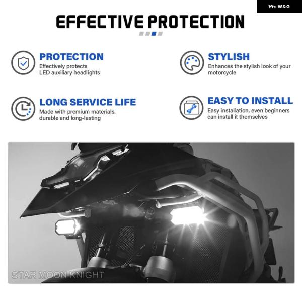 LED フォグランプ ガード MICROFLOOTER3.0 MICROFLOOTER3.0 バイク アクセサリー フォグランプ ガード スポットライト補助カバー カスタム パーツ アクセサリーProtective parts:Lighti...