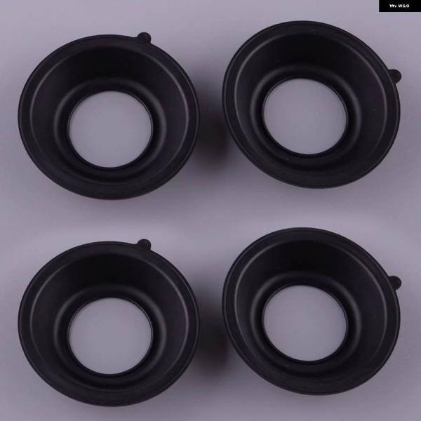 4個 オートバイ バイク キャブレター スライド膜 ダイヤフラム ヤマハ XJ650 1980 XJ750 1981 1982 1983 ブラック ゴム カスタム パーツ アクセサリーHign-concerned Chemical:None...