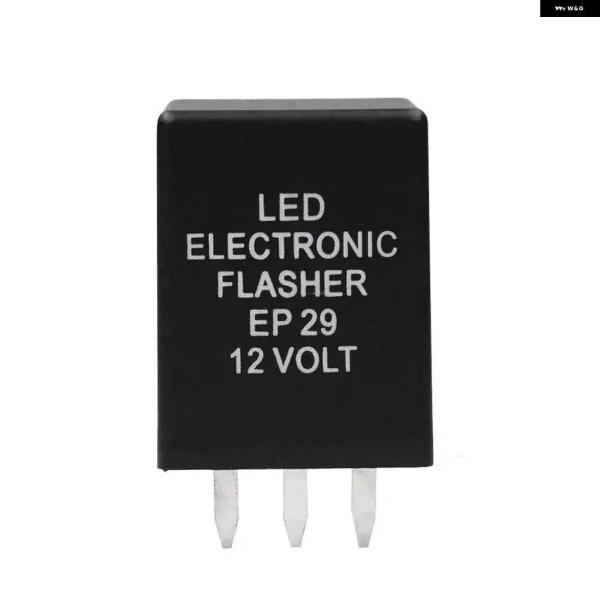 2個 4ピン EP29 LEDフラッシャーデコーダー 4ピン電子リレー 車用LED SMD ウィンカーライト エラー点滅ウインカー 12V 10A ABS カスタム パーツ アクセサリーHign-concerned Chemical:Non...