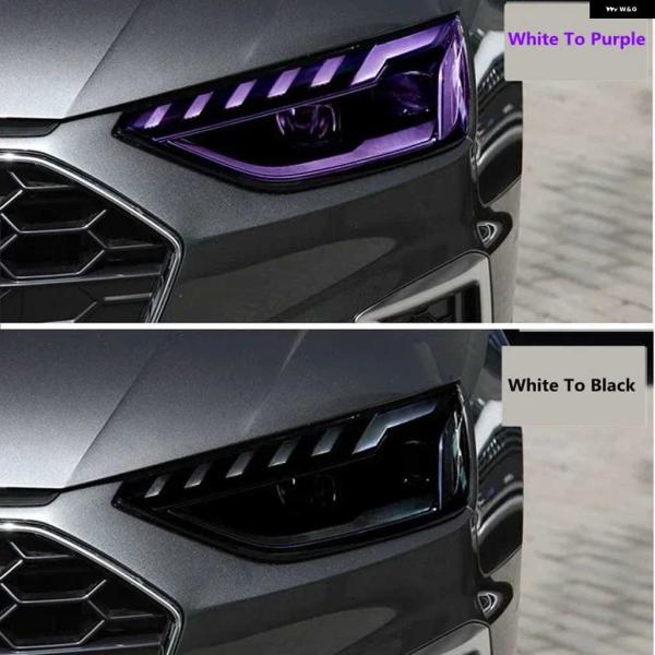 TPUフォトクロミック ヘッドライト フィルムPPFペイント フォトクロミックフィルムUVカラーチェンジ ヘッドライト 傷防止フィルム カスタム パーツ アクセサリーHign-concerned Chemical:NoneSticker P...