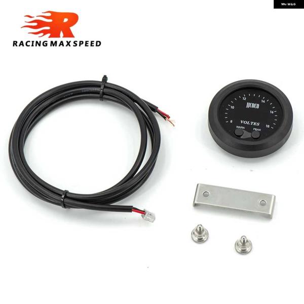 汎用 8-18V レンジ 52MM Sシリーズ 電圧計 電圧計 超薄型 丸型 赤色LED ディスプレイ VM-Y-CB-02 カスタム パーツ アクセサリーHign-concerned Chemical:NonePlacement on V...