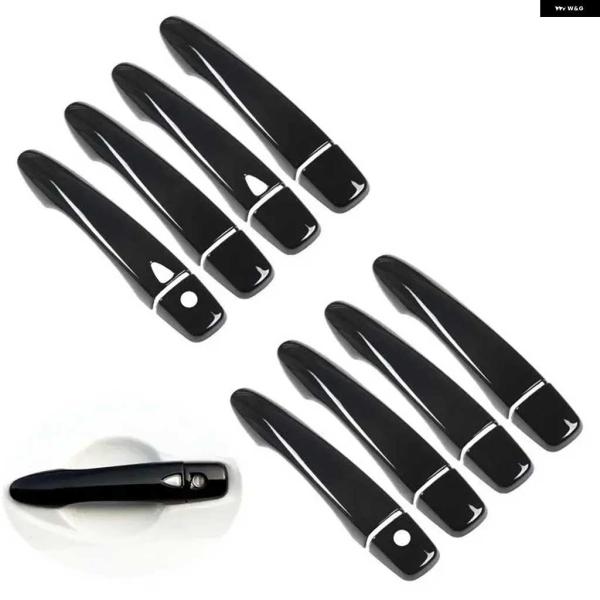 グロスブラッククローム ドアハンドル カバー キャッチキャップ トリム モールディング 日産 キックス 2016-21 アクセサリー カスタム パーツ アクセサリーHign-concerned Chemical:NoneItem Width...