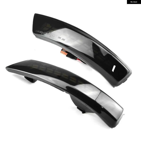 フォード フォーカス MK4 AB BJ 2019 -2020 ブラック ダイナミック ウィンカーライト LED サイド バックミラー シーケンシャル インジケーター ウィンカーランプ カスタム パーツ アクセサリーFord Focus M...