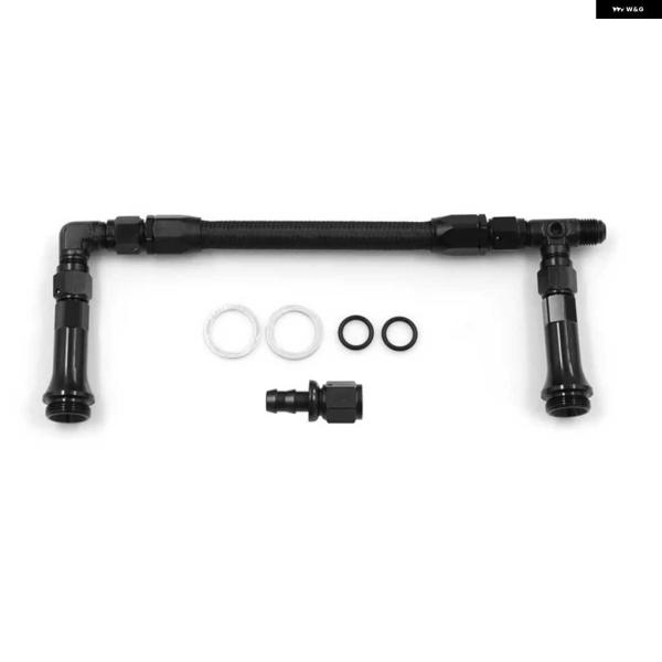 AN6 デュアルフィード キャブレター 編組ナイロン燃料ライン ダブル ポンプ 4150 HOLLEY キャブレター 7/8インチ-20スレッド デュアルフィード カスタム パーツ アクセサリーAN6 Dual Feed Carb Brai...