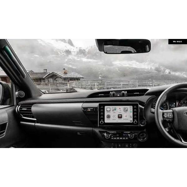 トヨタ ハイラックス SR5 2016-2025 カーアクセサリー ABS センター コントロール ダッシュボード カバー トリム 2個 カスタム パーツ アクセサリーToyota Hilux SR5 2016-2025 Car Acces...