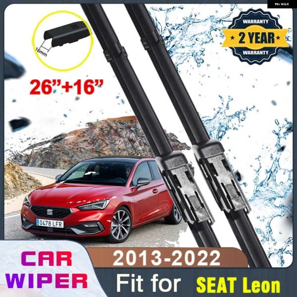 車用 フロントガラス ワイパー SEAT LEON SC ST 5F 2013~2022 フロントガラス ビームブレード ワイパー ブレードブラシ自動車アクセサリー カスタム パーツ アクセサリーHign-concerned Chemica...