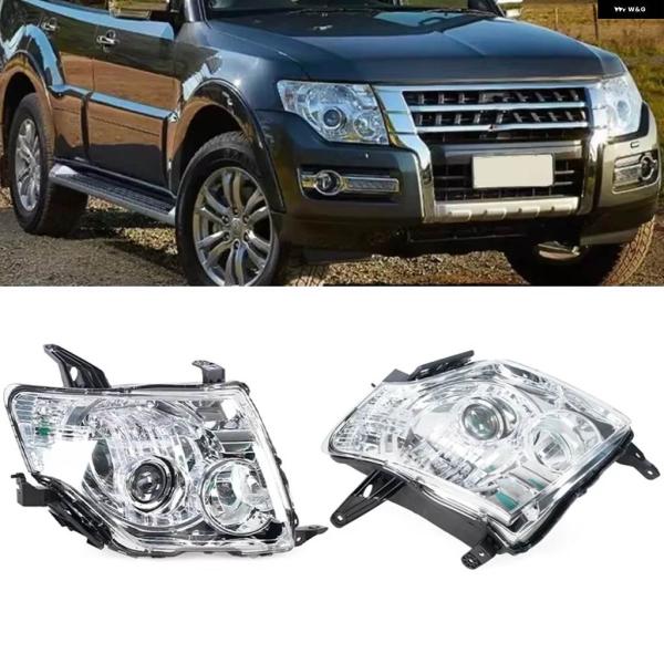 ヘッドライト デイタイム ランニングライト 三菱 パジェロ V97 V93 V98 V87 2007-2014 HIDレンズ DRLランプ アセンブリ キセノン ヘッドランプ カスタム パーツ アクセサリーHign-concerned Ch...