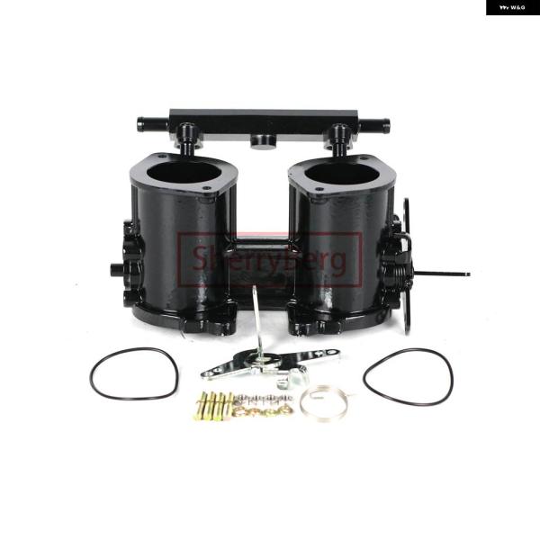 42MM 42IDF TBS スロットルボディ JENVEY IDF キャブレター 84MM 高さ TFP42I 42MM REP. WEBER DELLORTO W 燃料レール ブラックカラー カスタム パーツ アクセサリーHign-co...