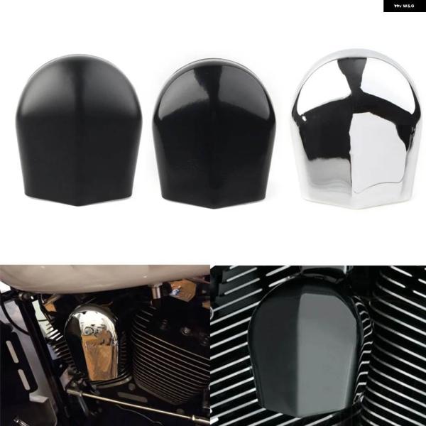 オートバイ CNC精密コイルプラグカバー クローム トリム ハーレー ツーリング ロード キング グライド ストリート FLHR FLHX 1993-2019 ホーンカバー カスタム パーツ アクセサリーProtective parts:O...