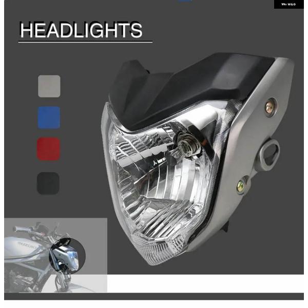 フロントライト ヘッドライト アセンブリ オートバイ ヘッドライト ヘッドランプ ライト フェアリング 付き ヤマハ FZ16 FZ 16 YS150 FZER150 YS 150 カスタム パーツ アクセサリーHign-concerned...