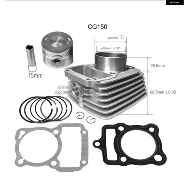 オートバイ 150CC 62MM ビッグボア シリンダー ホンダ CG125 CG150 125CC 156FMI 162FMJ ATV カスタム パーツ アクセサリーHign-concerned Chemical:NoneOrigin:M...