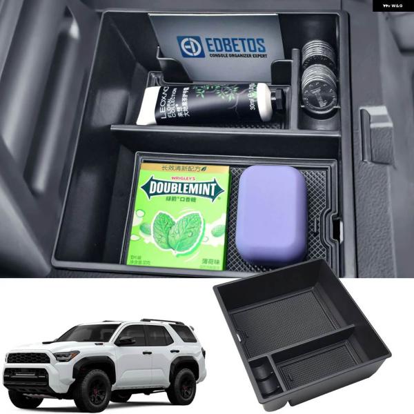 2025年式 トヨタ 4RUNNER 6代目 センター コンソール トレイ アームレスト 収納 ボックス 車内 収納 オーガナイザー 二次アクセサリー カスタム パーツ アクセサリーProduct shape:RectangleSpecia...