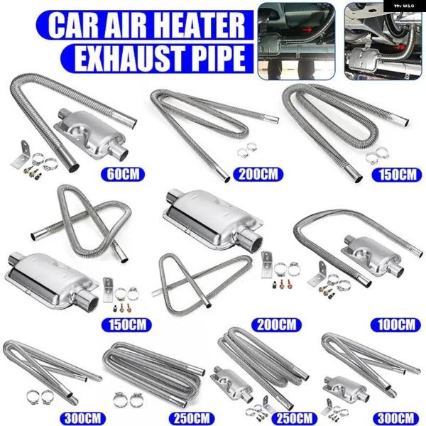 60-300CM エアディーゼル パーキング ヒーター ステンレス マフラー ガスベント 車 トラック バン ボート エアディーゼルヒーター カスタム パーツ アクセサリーHign-concerned Chemical:NoneType:E...