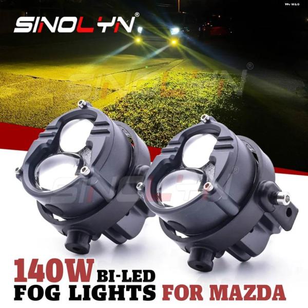 バイLED フォグランプ マツダ6/ マツダ 2 3 5/CX7/CX5/アクセラ/MX5 LED PTFダイオードフォグレンズ プロジェクターカーアクセサリーレトロフィット カスタム パーツ アクセサリーCertification:ceS...