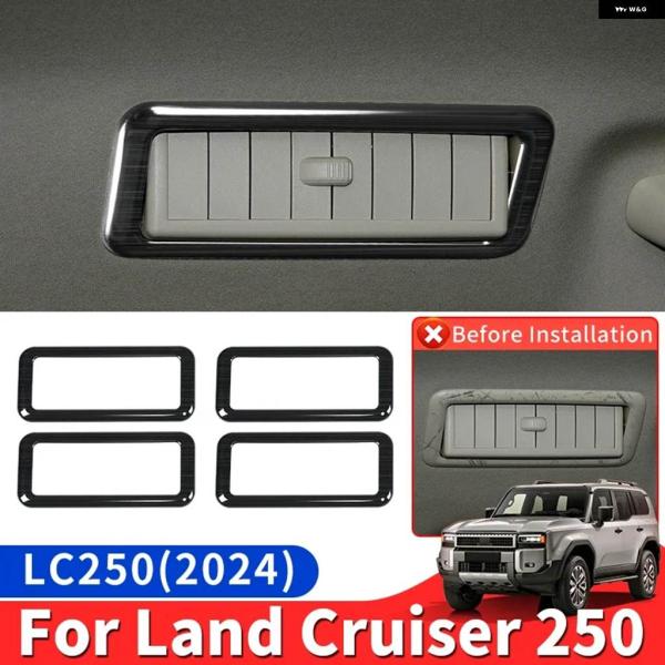 トヨタ ランドクルーザー 250 2024+ 車用ルーフ エアコン 吹き出し口 装飾 フレーム プラド LC250 FJ250 内装 アクセサリー カスタム パーツ アクセサリーHigh-concerned chemical:NoneOri...