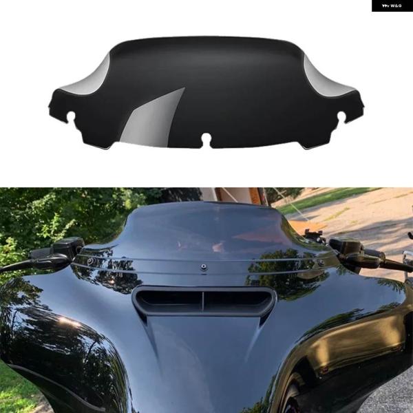 オートバイ アッパー ウインドスクリーン ウィンドシールド ウィンドデフレクター ハーレー ツーリング エレクトラ グライド ウルトラ クラシック FLHTCU 2014 2015 2016-2019 カスタム パーツ アクセサリーHigh...