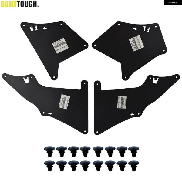 マッド フラップ マッドガード フェンダーライナー シールド トヨタ ランドクルーザー プラド 2003 - 2020 フロント リア カー マッド フラップ スプラッシュガード エプロン シール カスタム パーツ アクセサリーHigh-c...