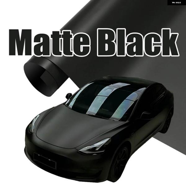 マットブラック カービニールフィルム カーラッピング 防水 エアフリー バブル デカール キャスティング ステッカー オートバイ 自動車アクセサリー カスタム パーツ アクセサリーHigh-concerned chemical:NoneIt...