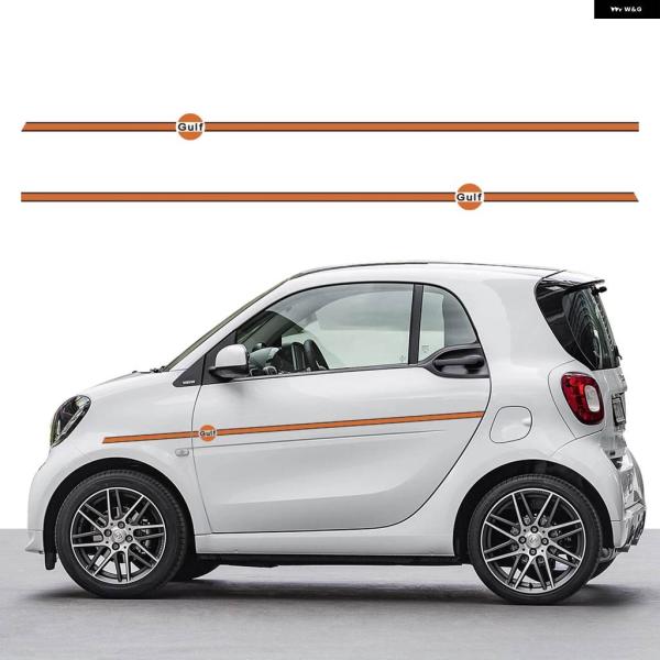 車ドアサイド PVC ステッカー 装飾 ボディストライプ ビニールフィルム デカール メルセデス ベンツ スマート フォーツー W453 W451 レーシングアクセサリー カスタム パーツ アクセサリーHigh-concerned chem...