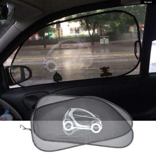 2個 ウィンドウサイドサンシェード カー スタイリング メッシュサンシェード インテリア プロテクター スマート 451 453 フォーツー フォーフォー アクセサリー カスタム パーツ アクセサリーThickness:StandardPr...