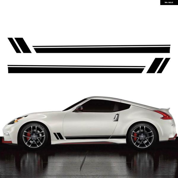 車用サイドストライプ ステッカー ファッションビニール デカール デコレーション 日産 Z-CARS 370Z フェアレディZ34 レーシングスポーツ スタイリング アクセサリー カスタム パーツ アクセサリーHigh-concerned ...