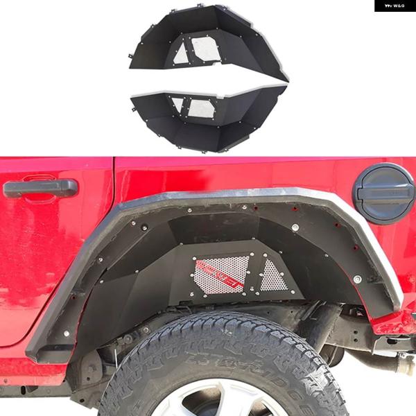 アルミリアアロイフェンダー ラインドヘッド スタンダードホイール アイブロウラインド WRANGLER JL 2018-2022 オフロードカーアクセサリー カスタム パーツ アクセサリーHigh-concerned chemical:No...