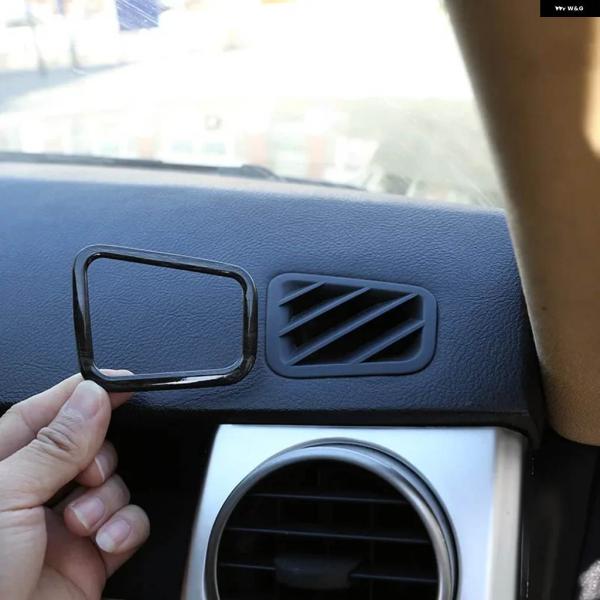 ランドローバー レンジローバー スポーツ L320 2005-08 ABS シルバー/ カー ダッシュボード ACベント アウトレット フレーム カバー ステッカー 車 カスタム パーツ アクセサリーHigh-concerned chemi...