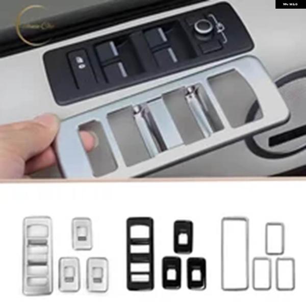レンジローバー スポーツ L494 ヴォーグ L405 車用ウィンドウスイッチカバー トリム ABSクロームガラス リフティング ボタン フレーム カスタム パーツ アクセサリーHigh-concerned chemical:NoneExt...