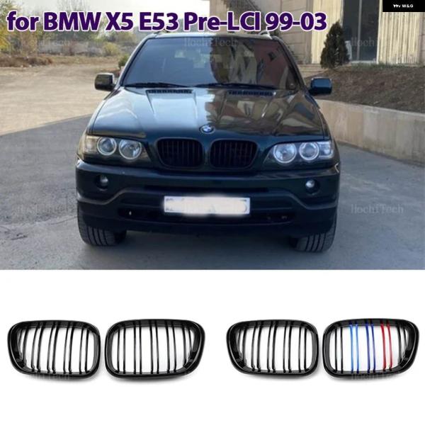 キドニー グリル デュアルスラット レーシング グリル BMW X5 E53 PRE-LCI 1999 - 03 車用 カスタム パーツ アクセサリーHigh-concerned chemical:NoneSpecial Features:...