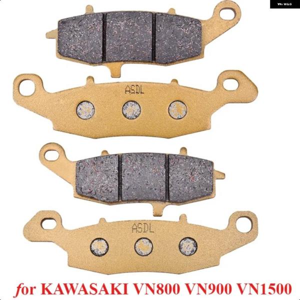 カワサキ VN 800 VN800 CLASSIC DRIFTER VN1500 1999-2003 VN900 VULCAN CLASSIC 2007-2013 用 フロントリア ブレーキ パッド カスタム パーツ アクセサリーHigh-...