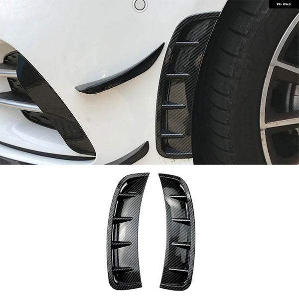 メルセデス ベンツ A クラス W177 V177 A180 A200 A220 A250 2019+ バンパー サイドスポイラー 用 フロント バンパー ウインドナイフブレード カスタム パーツ アクセサリーHigh-concerned ...